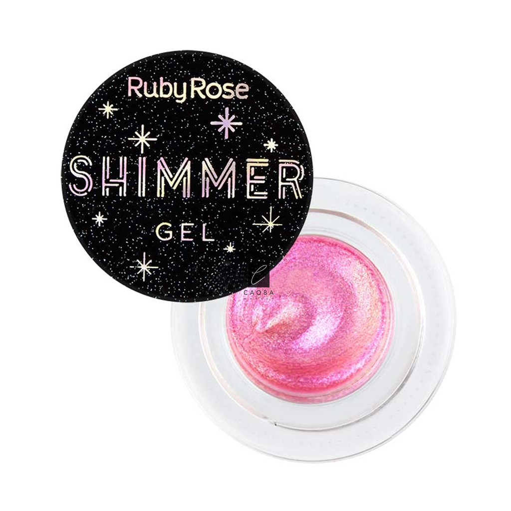 Ruby Rose Shimmer Gel Shine 02 Rosado Holografico - Tu Estación de Belleza